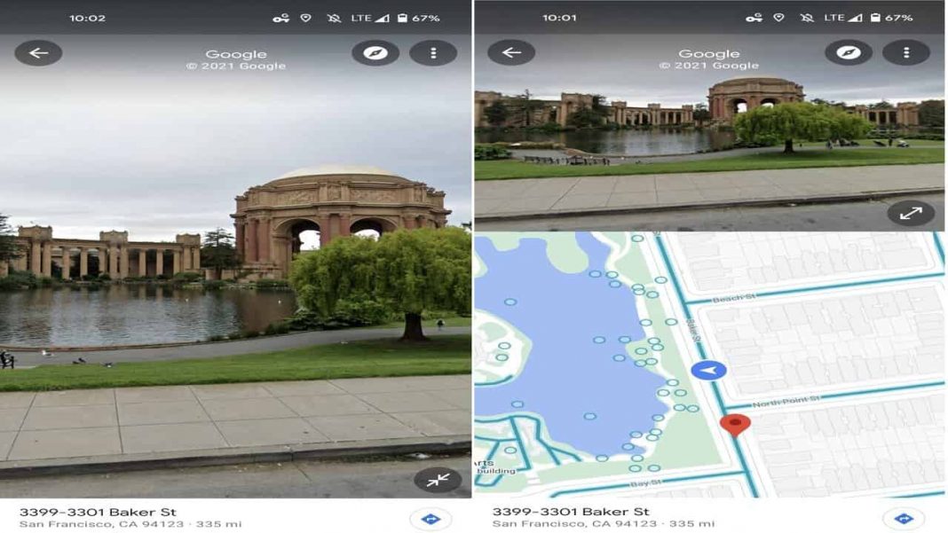 Street View su Google Maps ora in versione split screen: ecco la novità
