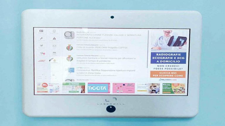 Laserwall è la nuova bacheca digitale per aziende e privati: tutto il quartiere a portata di ...